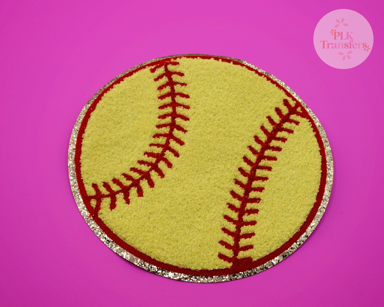 Chenille Patch - Large Softball – PLK Transfers