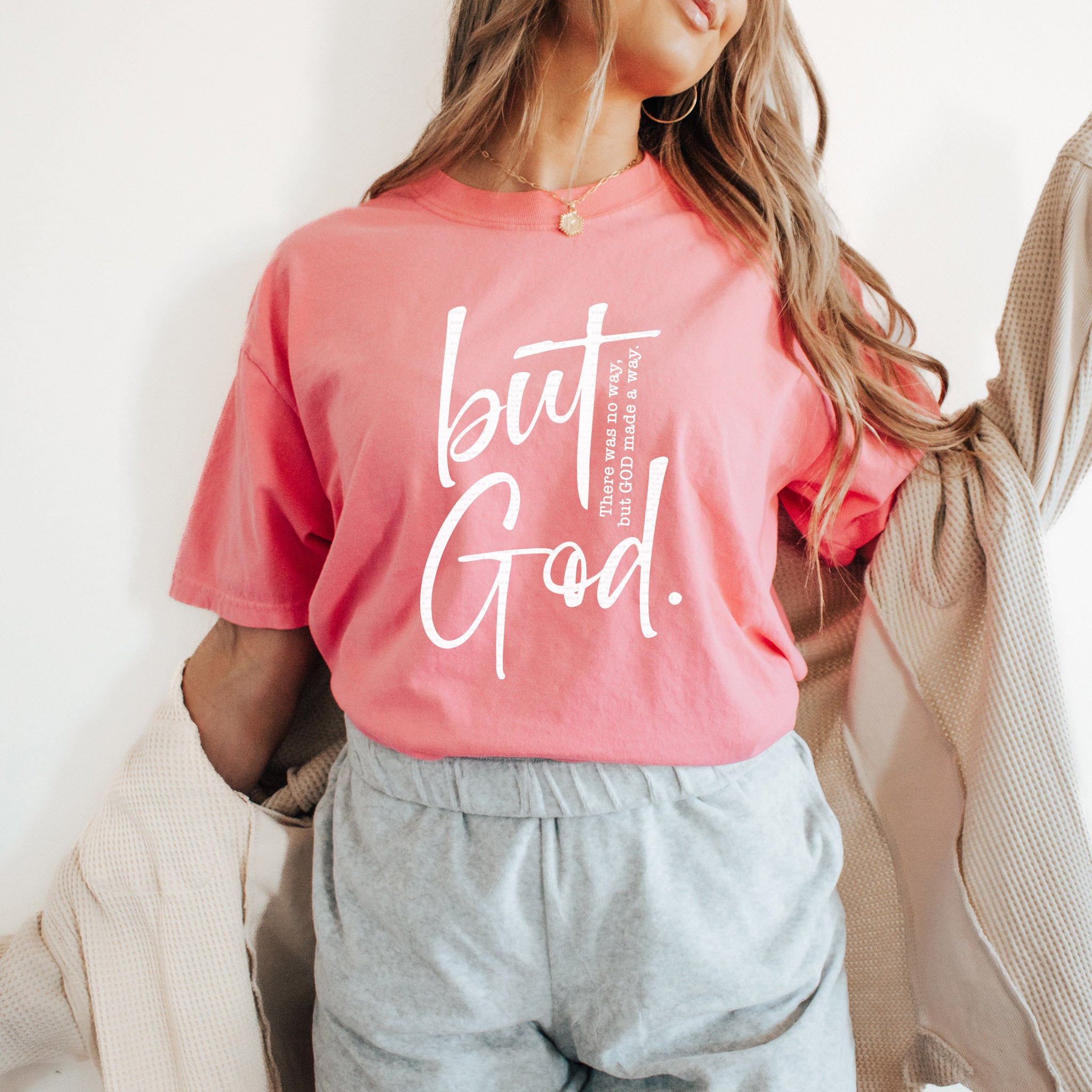 But God | Screen Print Transfer | - SINGLE COLOR (LOW HEAT) – PLK Transfers
